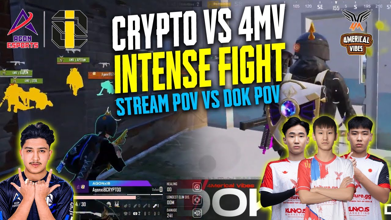 AGONxi8 CRYPTO 🇵🇰 VS 4 MERICAL VIBES 🇲🇳 CRAZY DROP CLASH🥵| STREAM POV ...