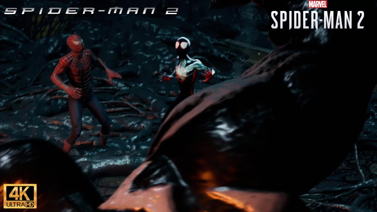 ATSV Miles Saves Raimi Spider-Man From Venom In Marvel's Spider-Man 2 ...