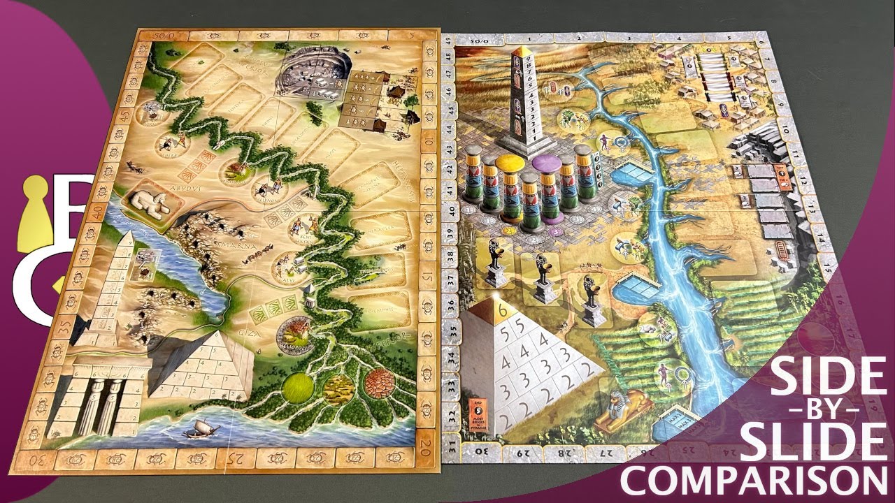 Egizia — Side-by-Slide Board Game Comparison 👥 - YouTube