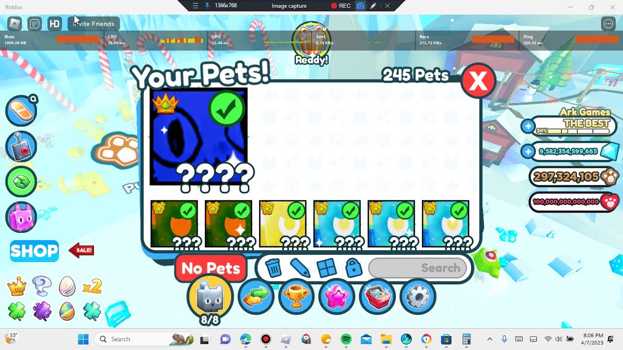 Playing The Fake pet simulator x. pretty laggy - YouTube
