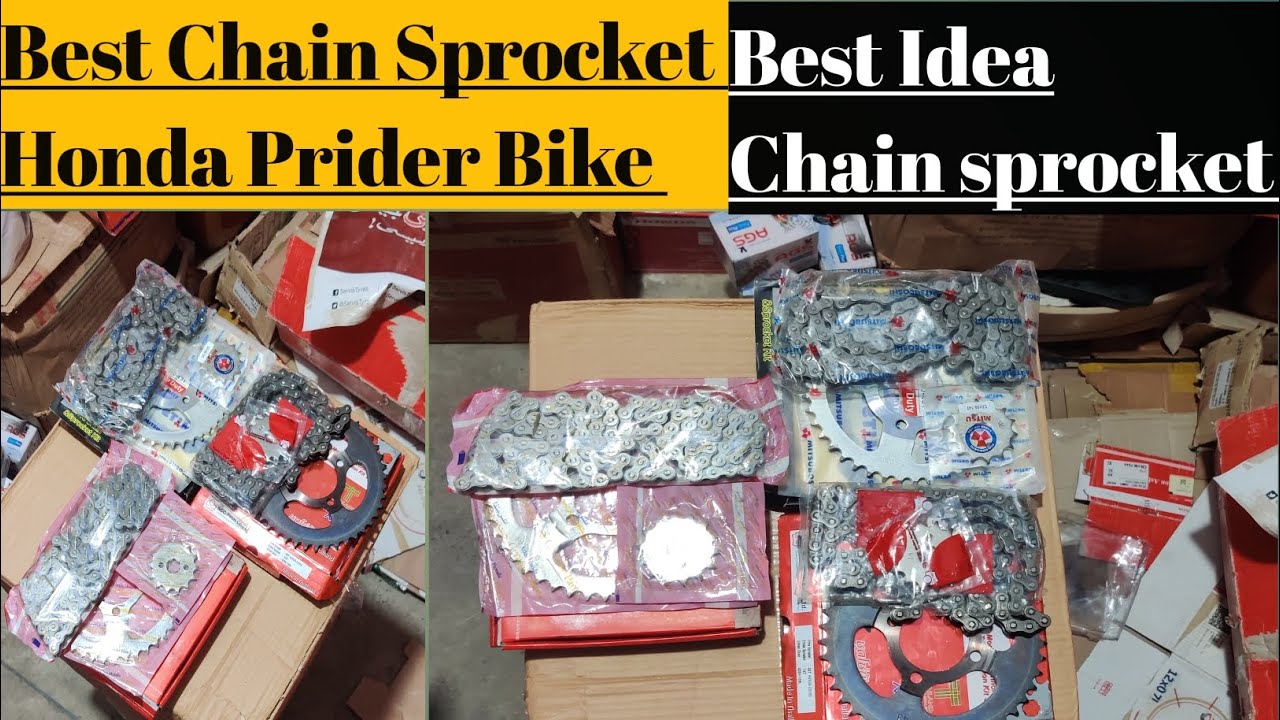 Chain Sprocket | Sprocket kit For 100cc Prider Bike| Best grari set ...