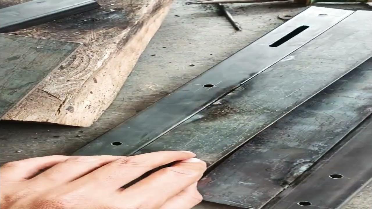 Proses pembuatan bracket line array 10inch - YouTube