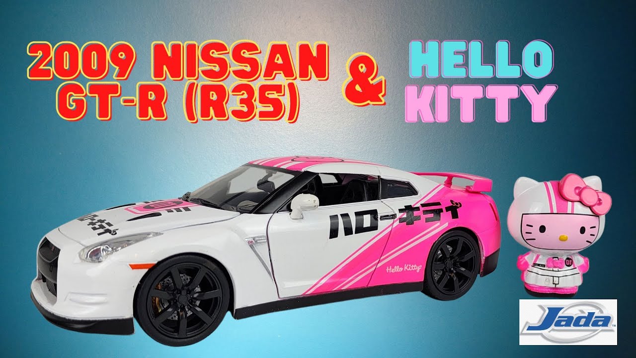 Hello Kitty and 2009 Nissan GT-R (R35) Unboxing - YouTube