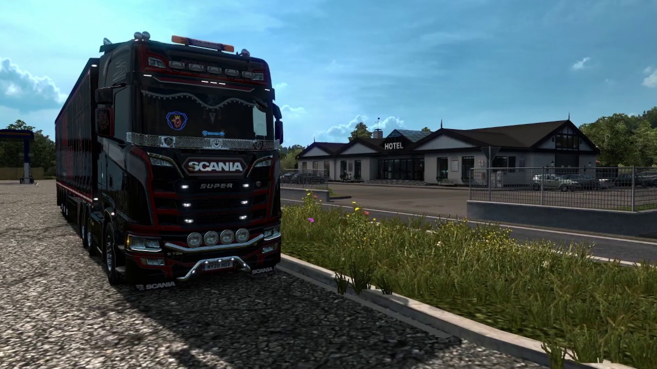 ETS2 ProMods 2.45 UK Trucking to Holyhead - YouTube