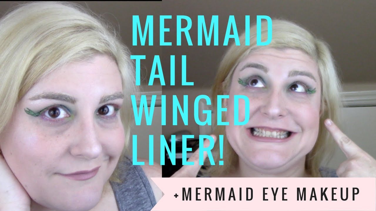 Mermaid Tail Winged Liner! | Mermaid Eye Tutorial - YouTube