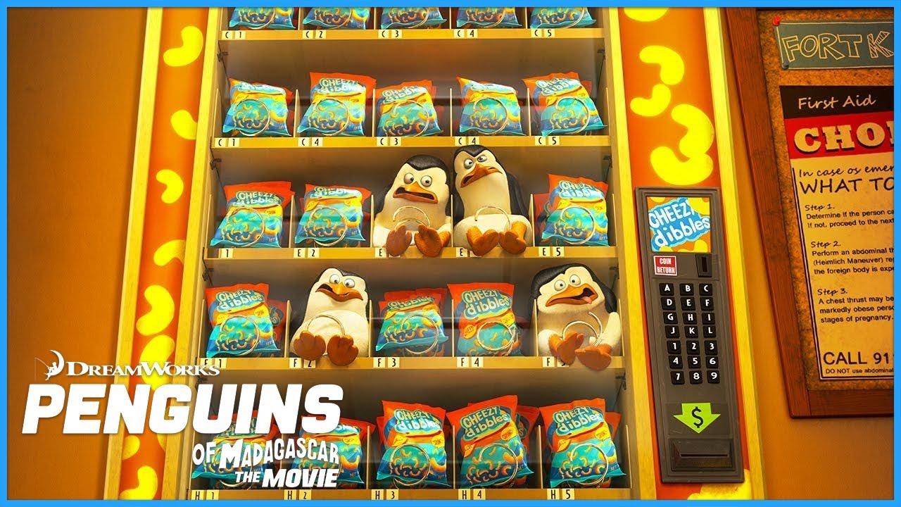 Vending Machine FAIL 😱 | Penguins of Madagascar (2014) DreamWorks ...