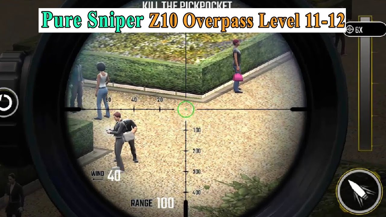 Pure Sniper Z10 Overpass Level 11-12 | City Gun Shooting | How to play ...