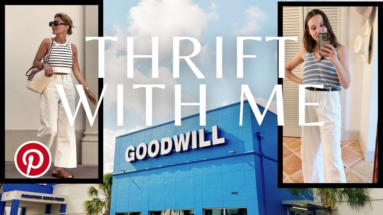 Getting out of an outfit rut + classy THRIFTED Summer outfit ideas - YouTube