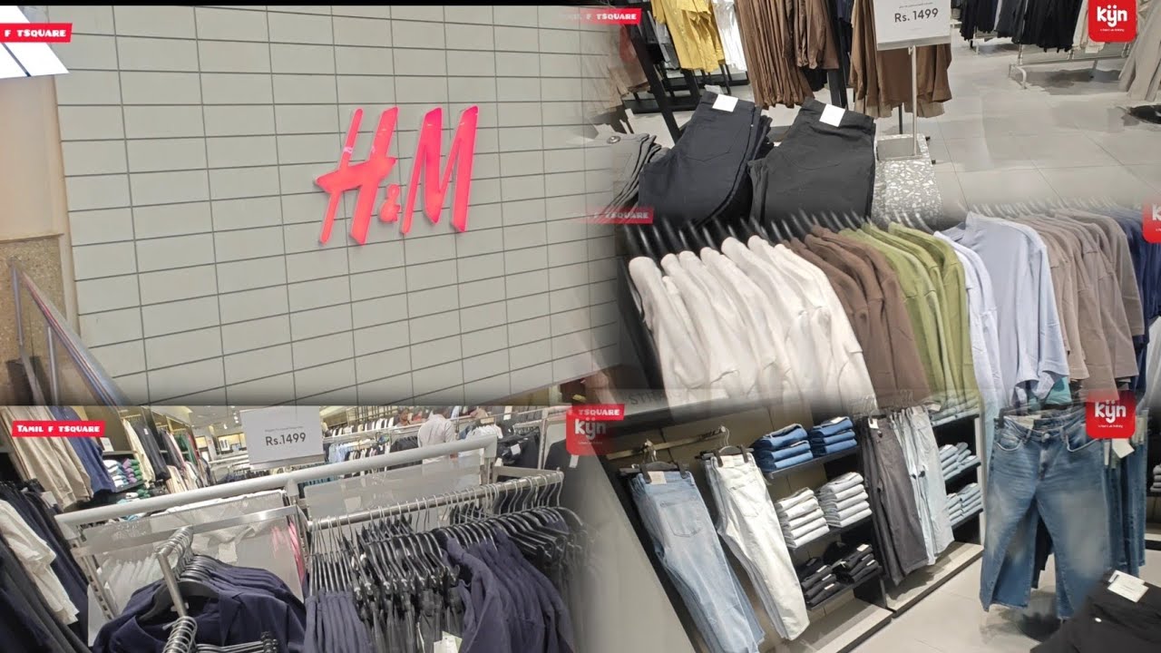 2024 Branded mens dress collection at H&M Express Avenue Mall Chennai l Jeans Shirts Tshirts ...