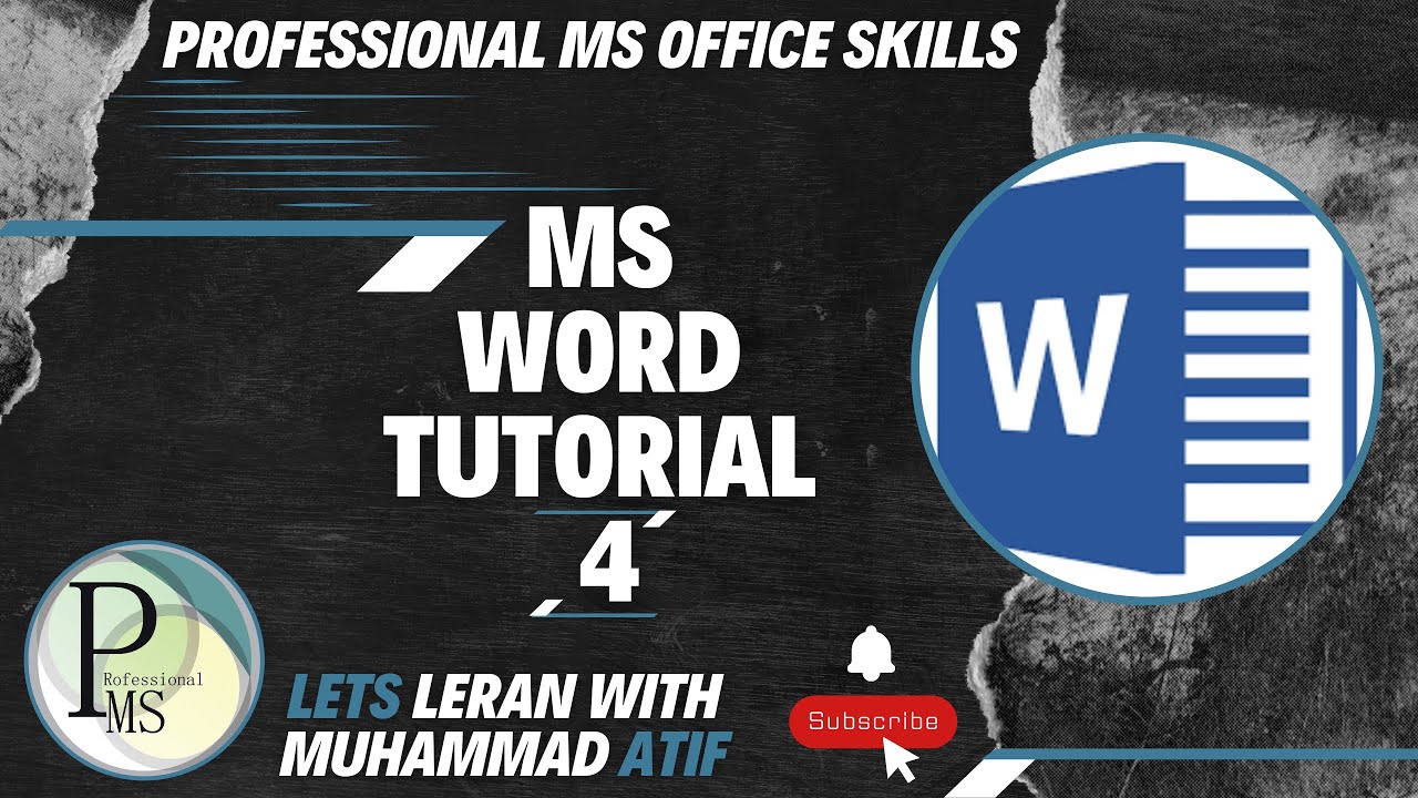 Ms Word Tutorial No: 4, About Table (Professional Ms Office Skills ...
