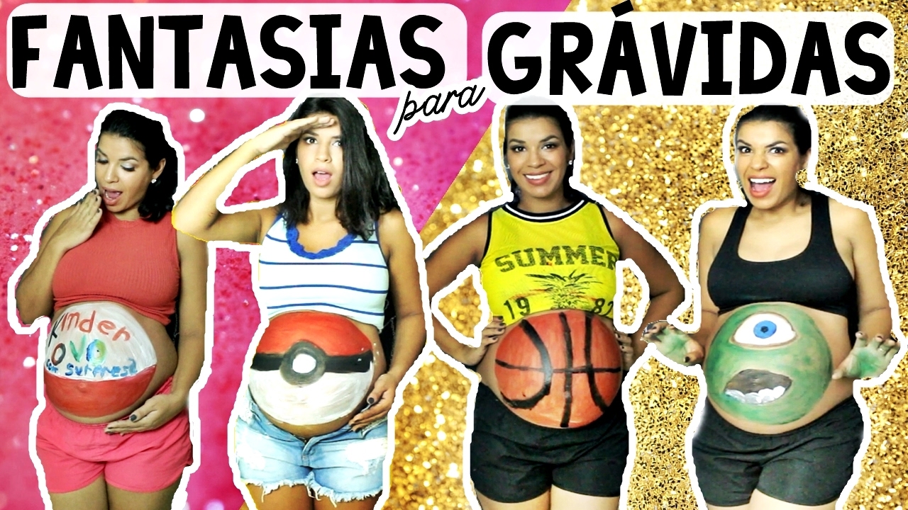 Fantasias para grávidas - Diy Carnaval - YouTube