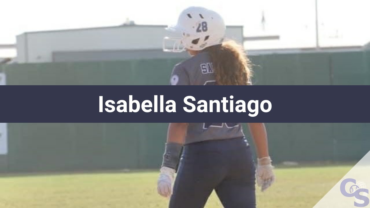 Isabella Santiago Softball Highlights - TX 2023 - P. INF. 2B. SS - YouTube