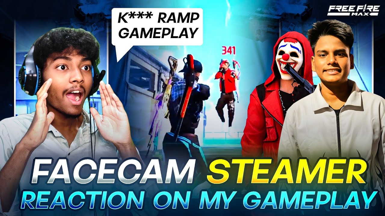 FACE CAM STREAMER SHOCKED 🤯 TO MY GAMEPLAY ‼️ 1VS4 REACTIONS ...