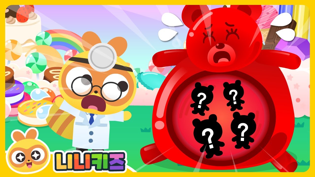 [영어] 젤리곰이 임신했어요! | 아기를 낳아요 | 젤리곰 모음집 | 색깔놀이 | 니니키즈 NINIkids - YouTube