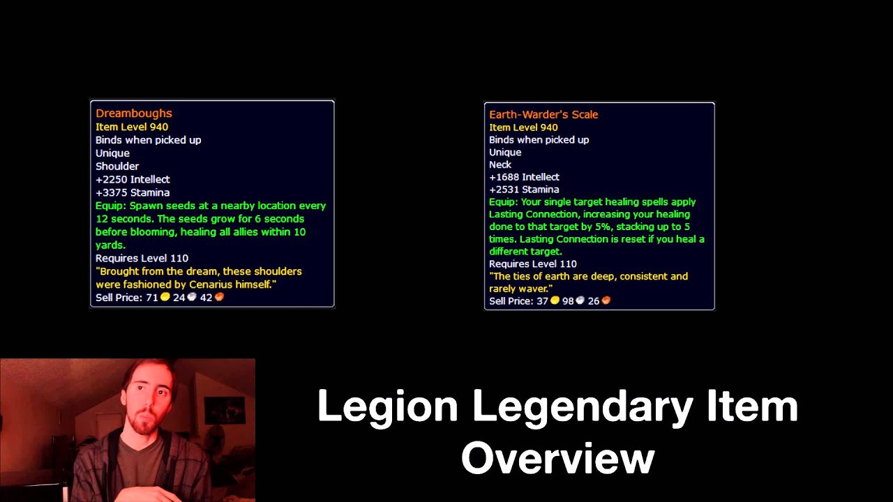 Overview of the New Legendary Items in Legion - YouTube