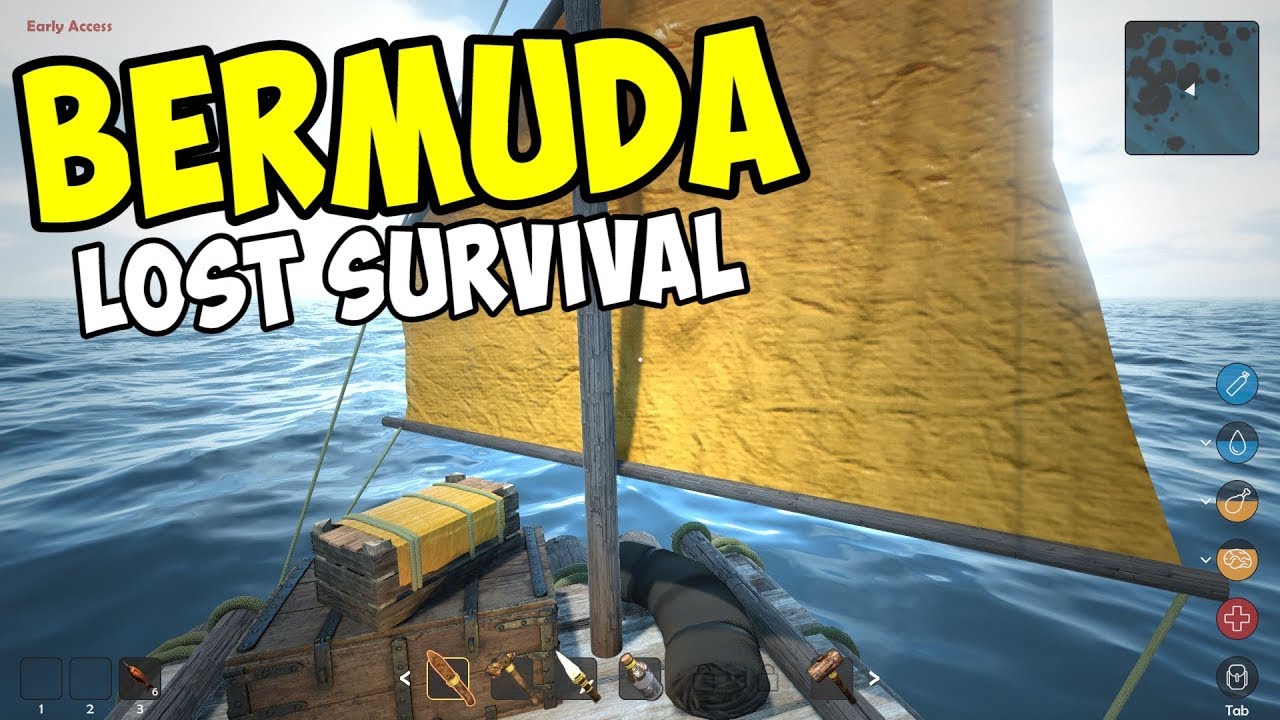 BUILDING A RAFT and SAILING AWAY!! - Bermuda Lost Survival Gameplay ...