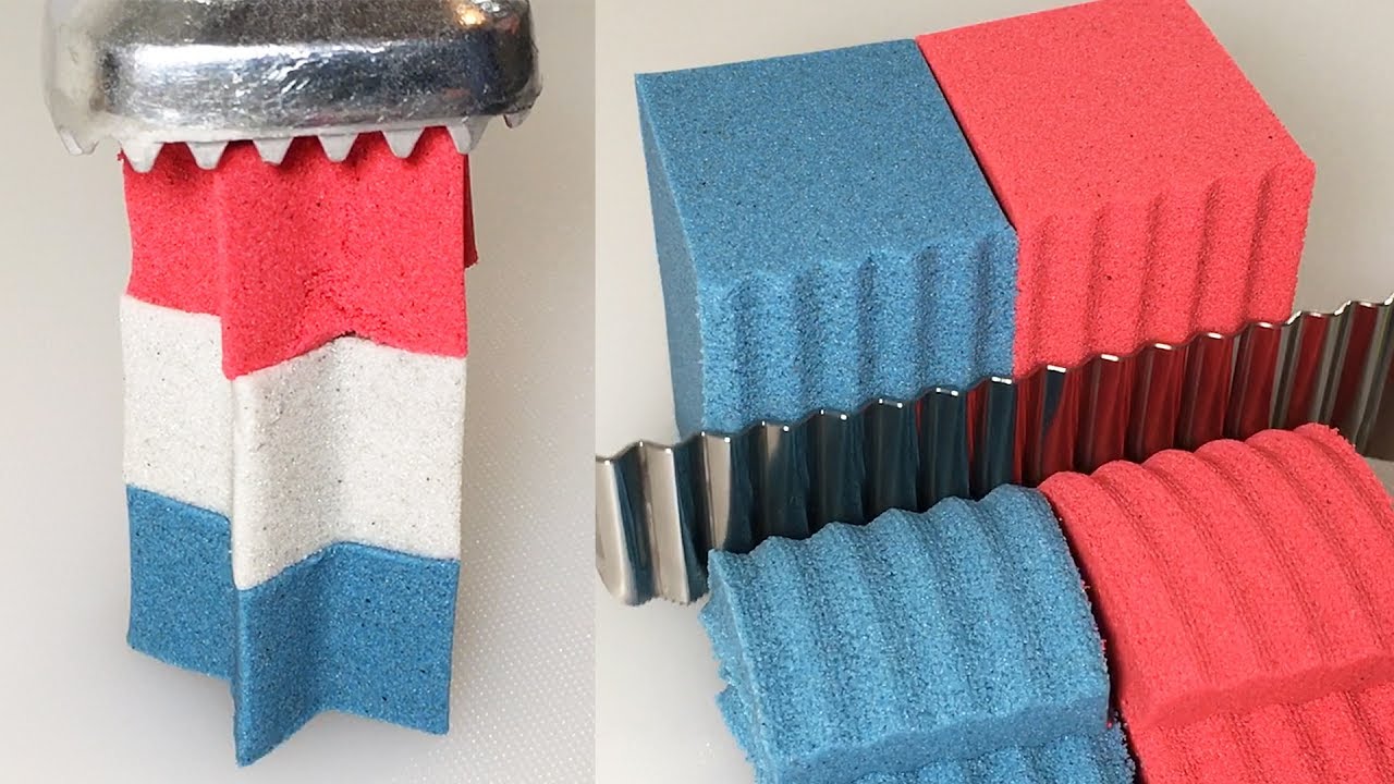 Very Satisfying Video Kinetic Sand Cutting Compilation #22 | ASMR - YouTube