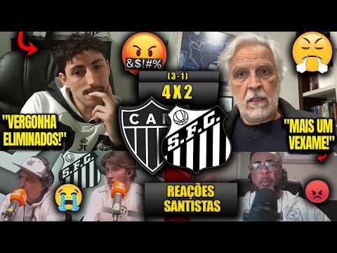 REAÇÕES dos SANTISTAS - ATLÉTICO-MG 4 (3) x (1) 2 SANTOS - SULAMERICANA 2026 - SANTOS ELIMINADO!