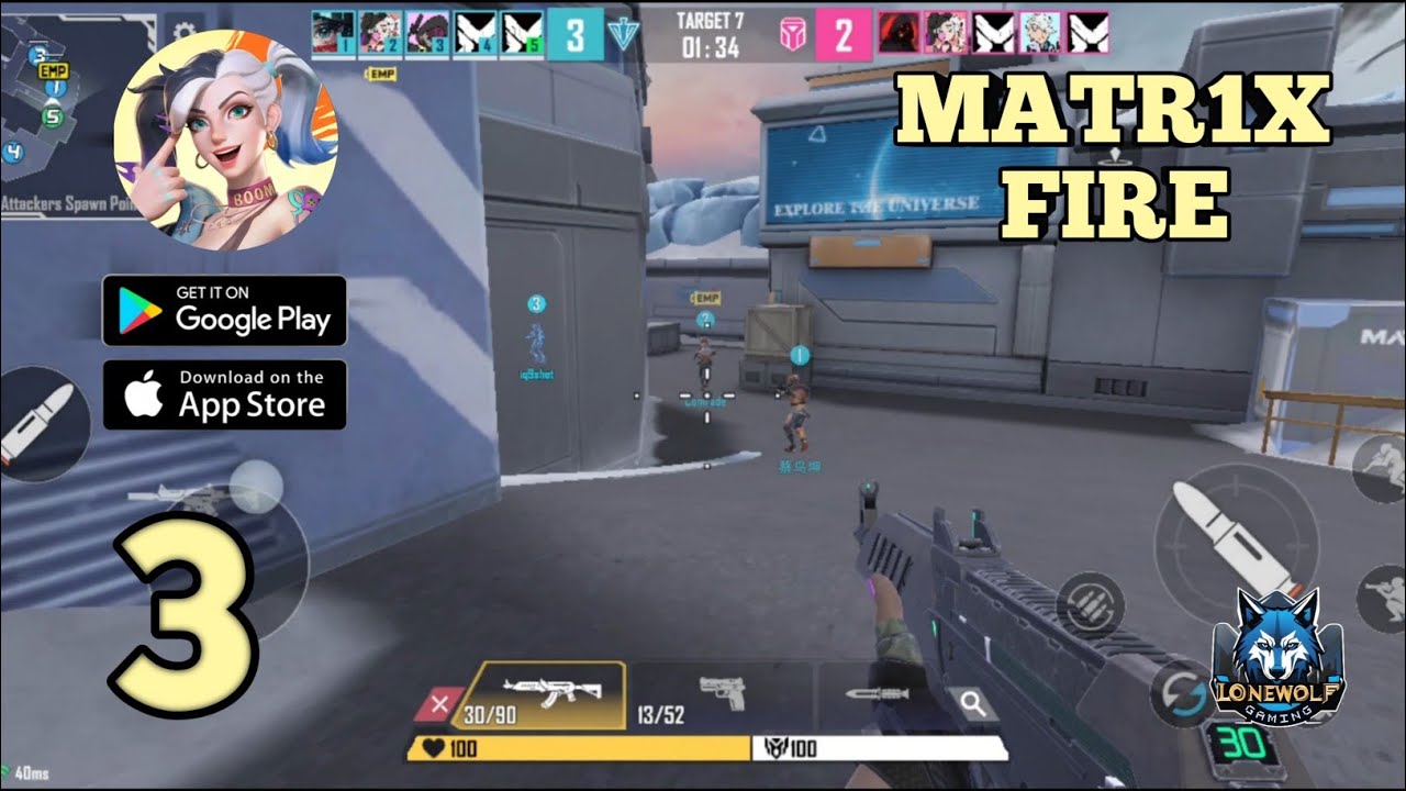 MATR1X FIRE Mobile Part 3 Gameplay Walkthrough (Android, iOS) - YouTube