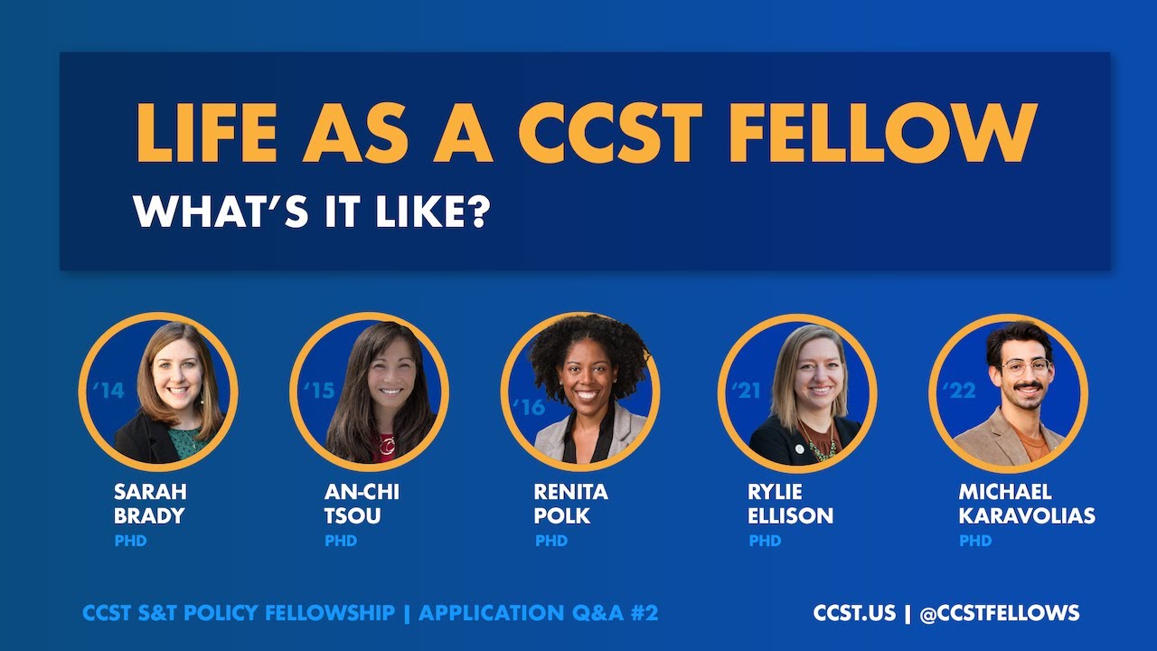 Life as a CCST S&T Policy Fellow (What's It Like?) - YouTube