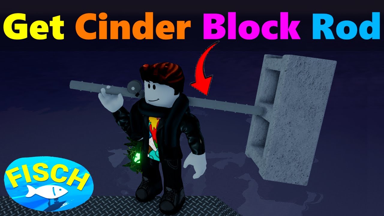 How to get Cinder Block Rod in Roblox Fisch | Cinder Block Rod Location ...