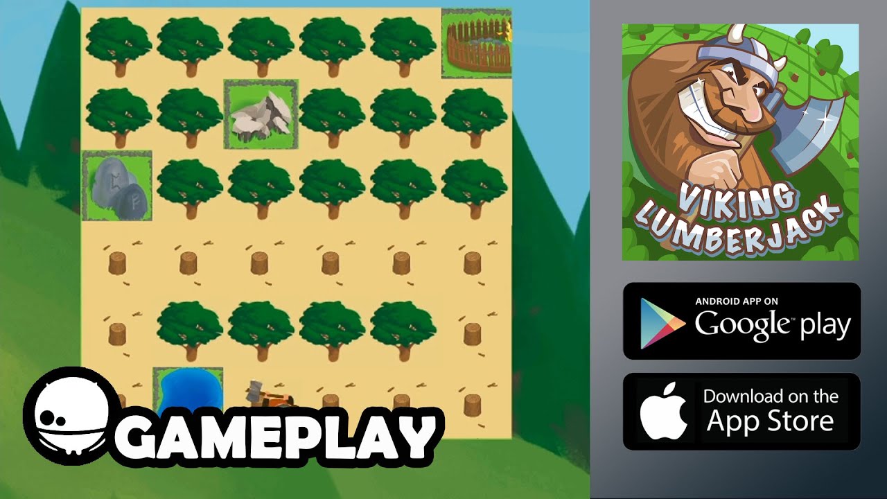 Viking Lumberjack. Puzzles - Android Gameplay (Puzzle) - YouTube