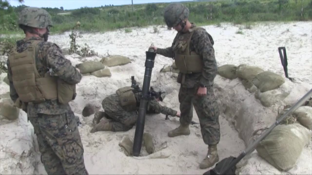 Marine Fire 81mm Mortars at Camp Lejeune, N.C. (HD) - YouTube