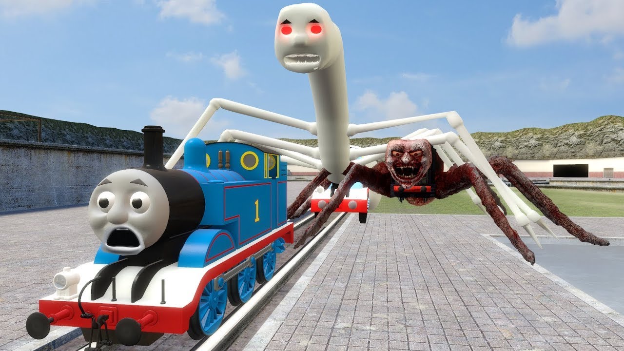 Building a Thomas Train Chased By Cursed Thomas and Friends Monster in ...