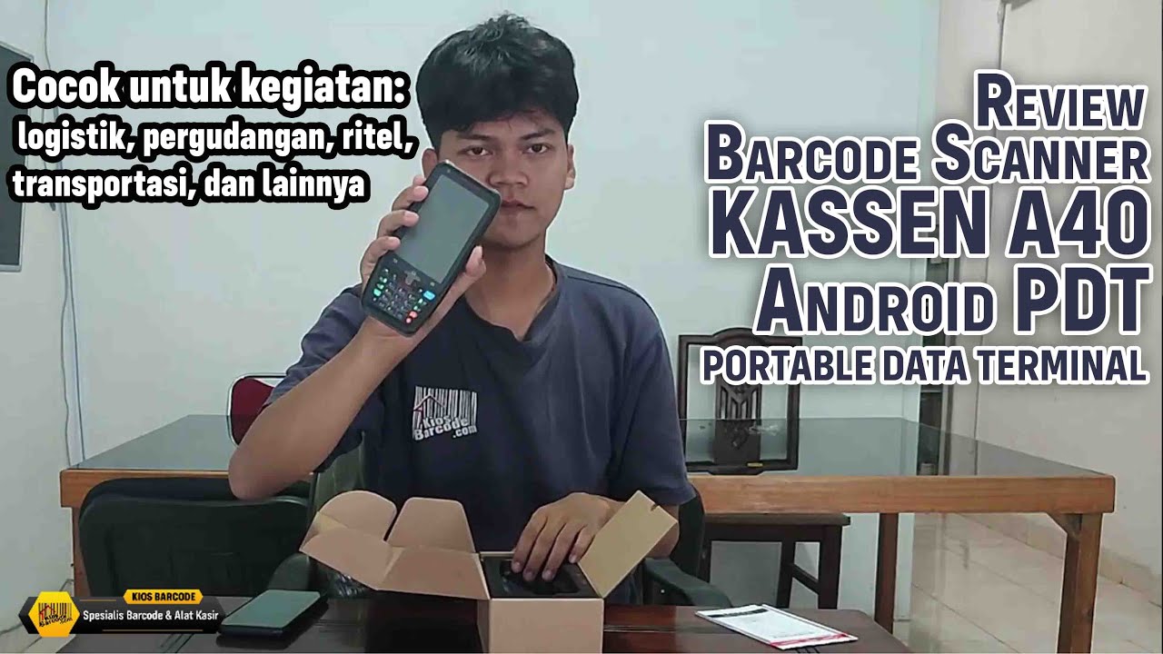 Barcode Scanner KASSEN A40 PDT Android Review - YouTube