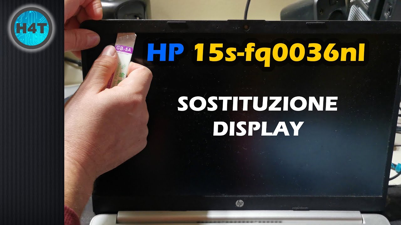 Laptop HP 15S-fq screen replacement , sostituzione display - YouTube