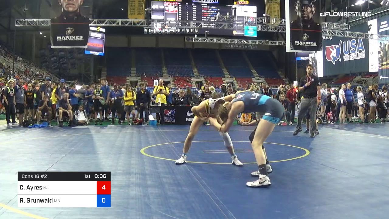 106 Lbs Cons 16 2 Chloe Ayres New Jersey Vs Rian Grunwald Minnesota ...