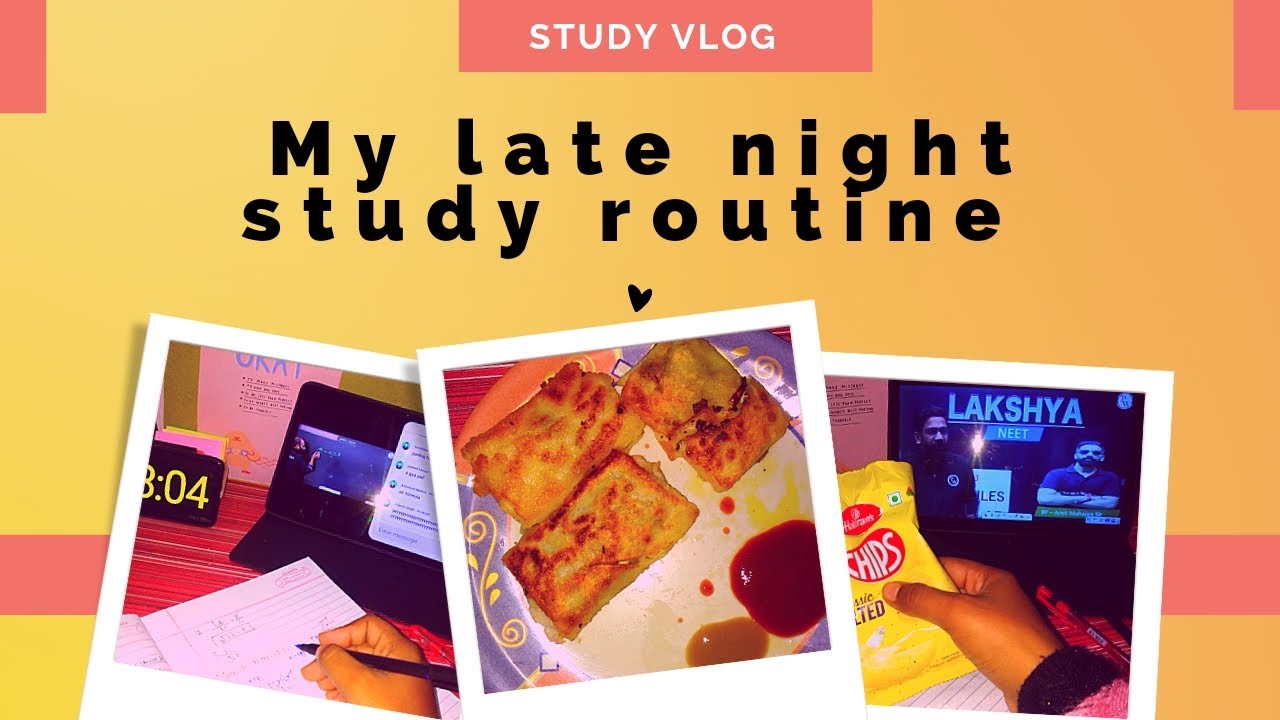my late night study routine as a NEET aspirant 👩‍⚕️📚|| study vlogs ...