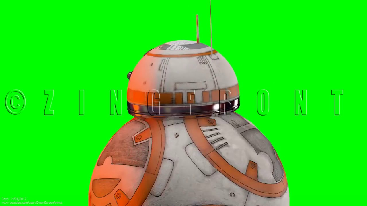 green screen effects:bb8 s01e01 star wars style droid green backdrop ...