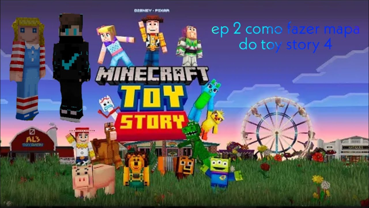 Ep 2 como fazer mapa do toy story 4 (minecraft) - YouTube