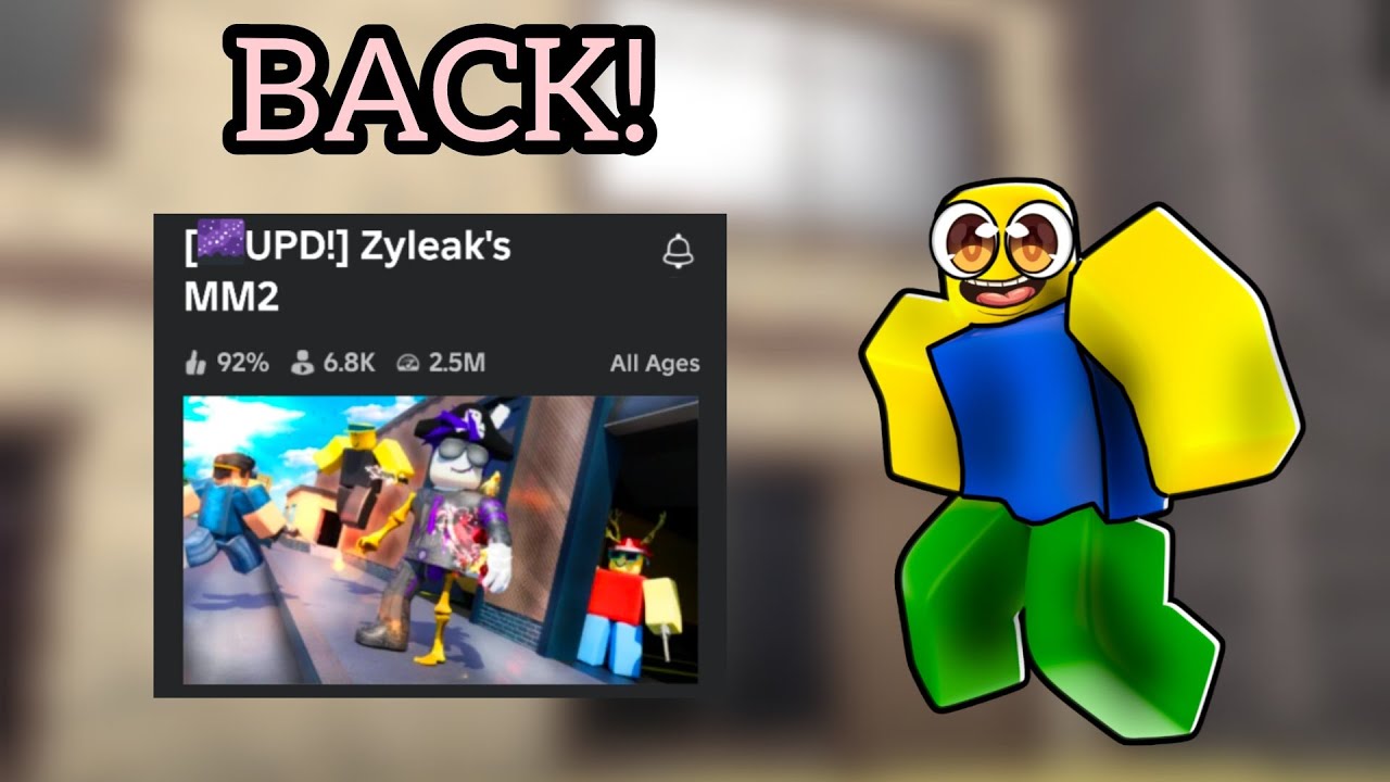 Zyleak's MM2 Is BACK!! - YouTube