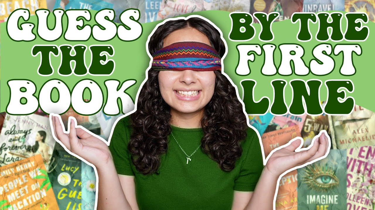 Guessing the Book by the First Line...🫣📖 | Blindfolded Challenge - YouTube