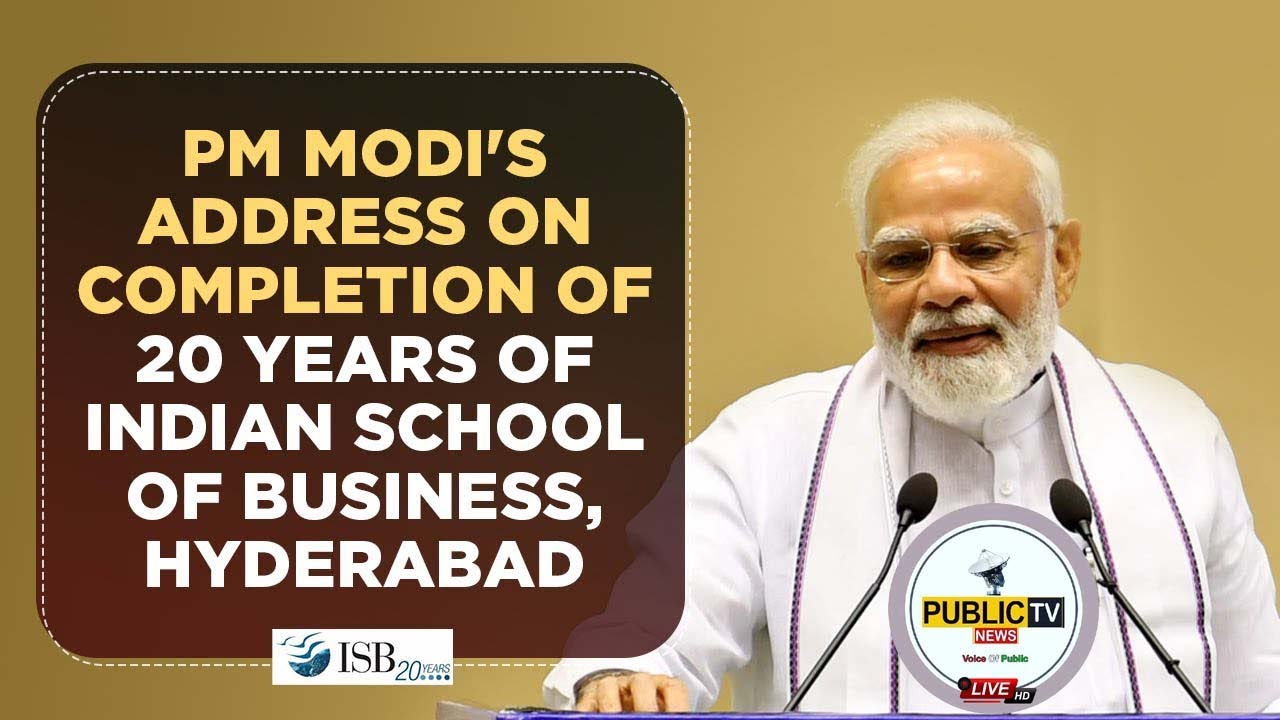 PM Shri. Narendra Modi Participating in ISB 20 Years Celebrations ...