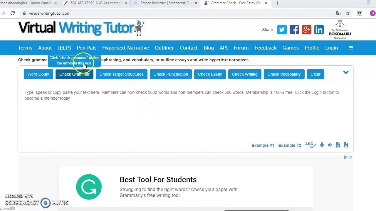 Virtual Writing Tutor - YouTube