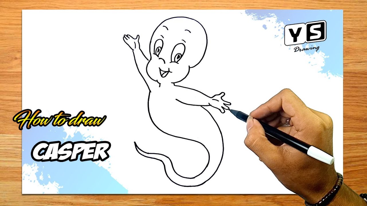 How to draw Casper - YouTube