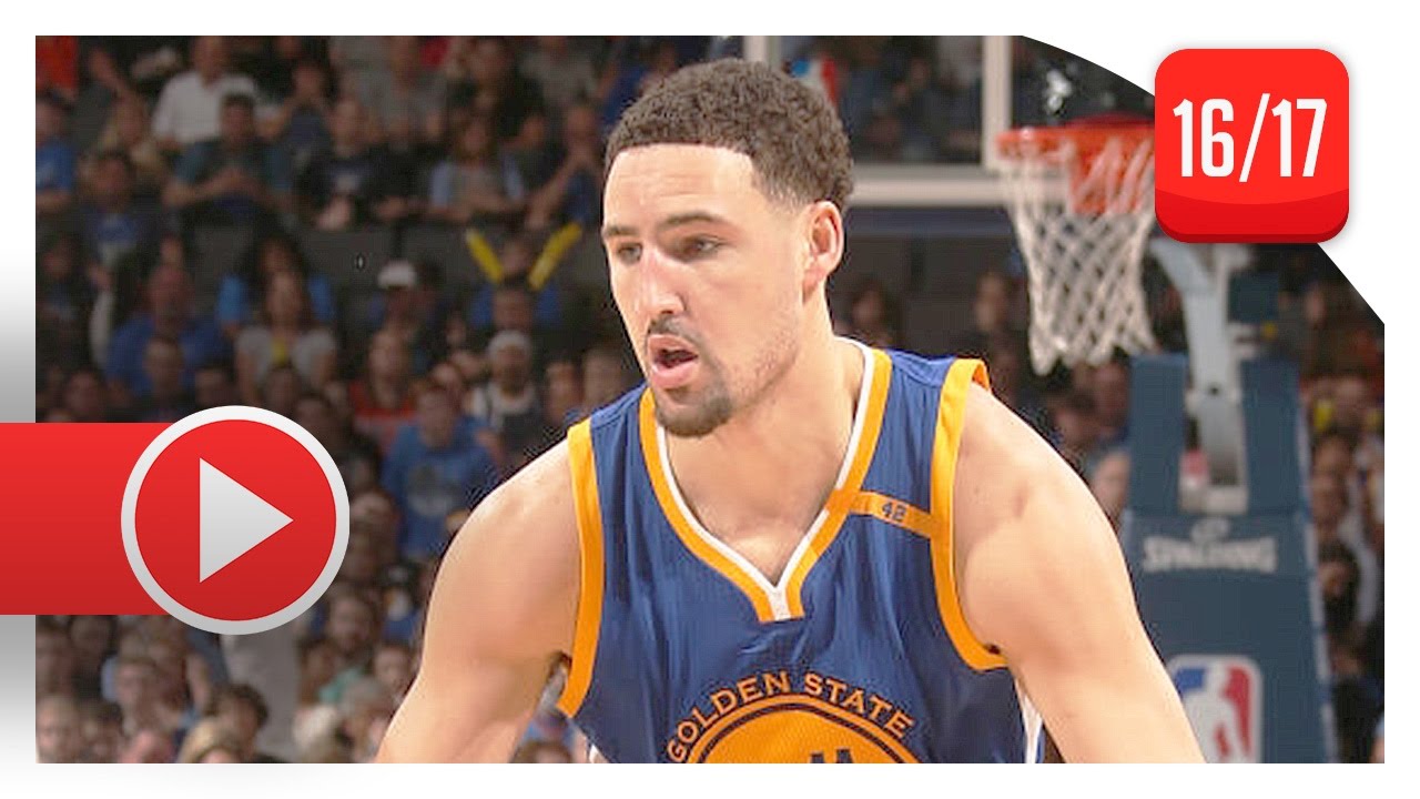 Klay Thompson Full Highlights vs Thunder (2017.03.20) - 34 Pts, 6 Reb ...