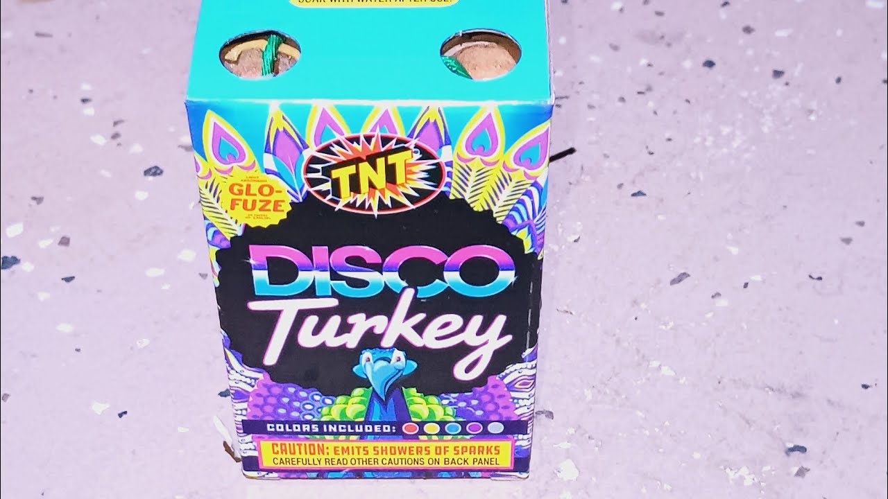disco turkey tnt fountain - YouTube