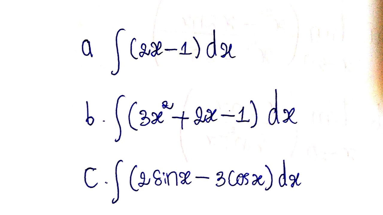 how to calculate of integral. - YouTube