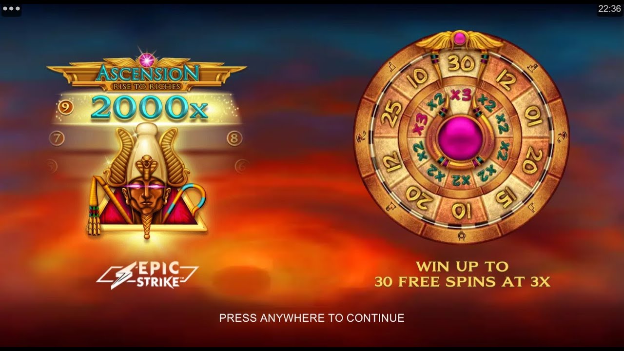 Ascension Rise to Riches slot Old Skool Studios - Gameplay - YouTube