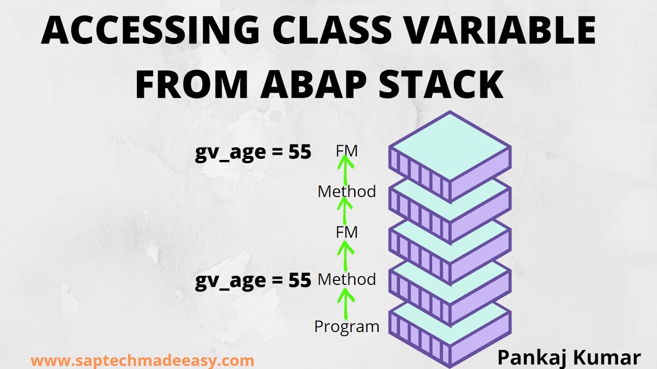 Accessing Class Variable From Abap Stack In Simple Way Though It Is 8230