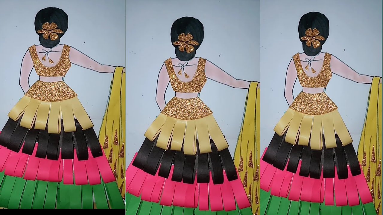 How to Design Girl's Dress #craft #craftvideo #diy #handmake #jamuna 🙏 ...