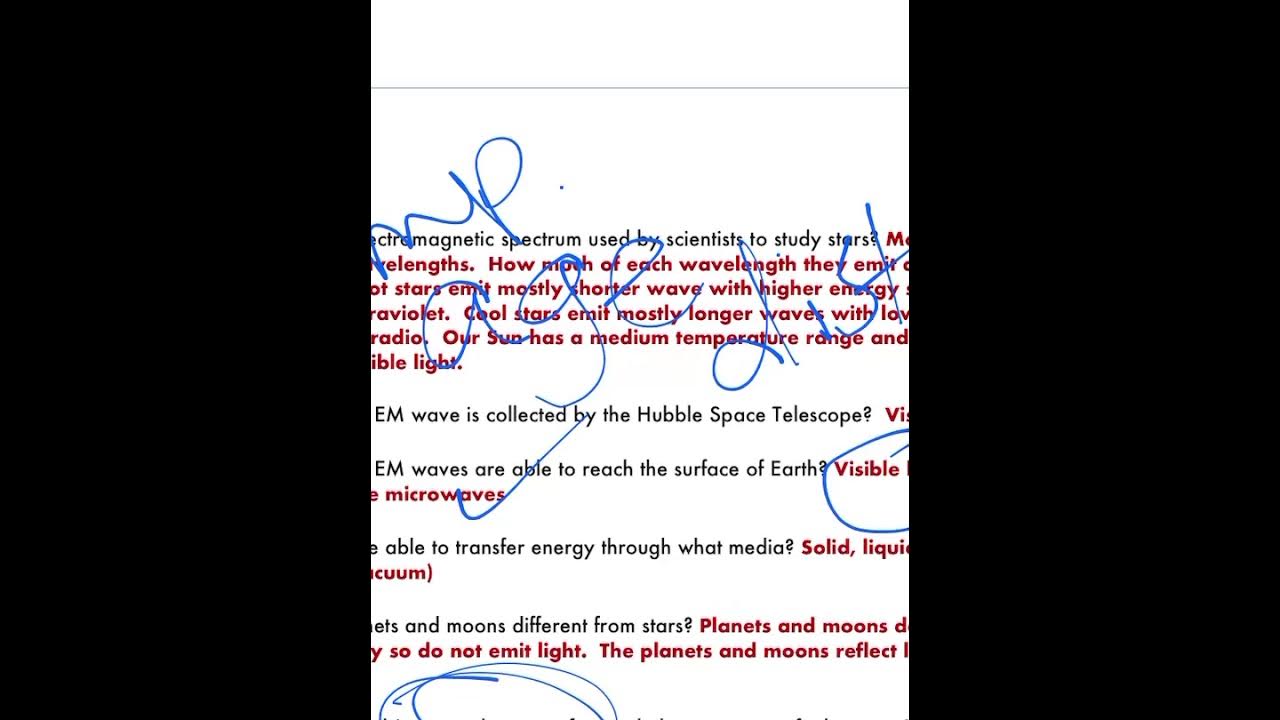 Chapter 5 Exploring Space Study Guide review part 2 - YouTube