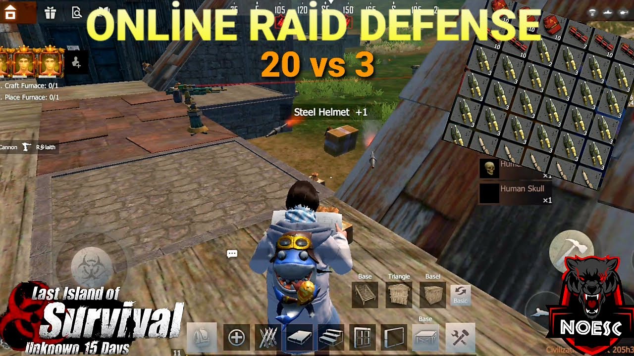 Online Raid Defense | 20vs3 | Turkey Vs Arabic | Last island of ...