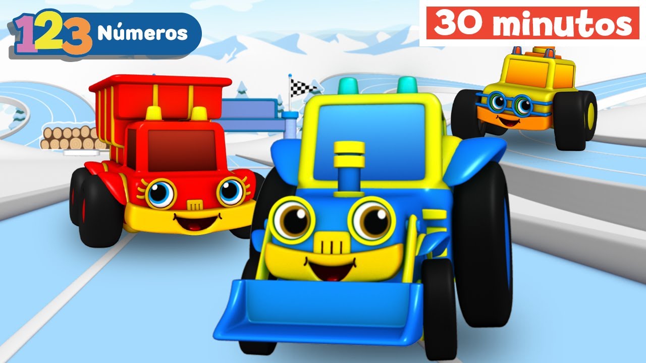 123 Arrancan | Aprender números con autos de carreras | Contando ...