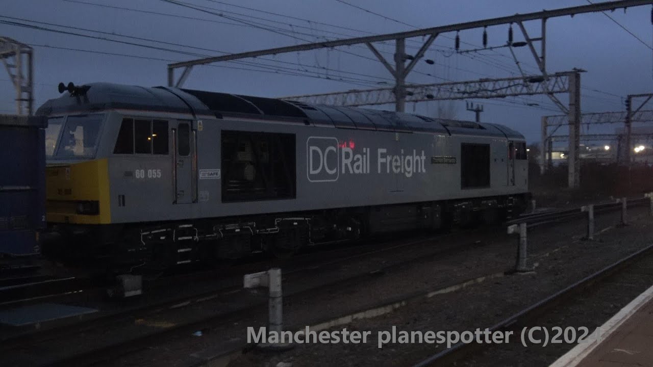 (4K) DCR Class 60055 "Thomas Barnardo On An Stone Train On 6M89 At ...