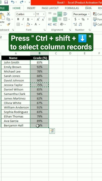 Quick Guide Mastering Excel Shortcut - 23 l How to colour average gradesl #VTechWiseTutorial # ...